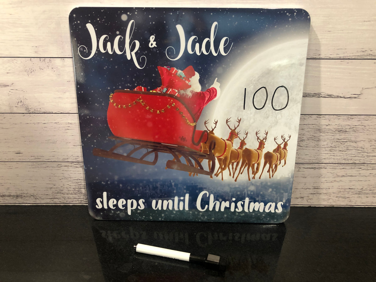Christmas countdown whiteboard – Make It Personal Designs - Australia